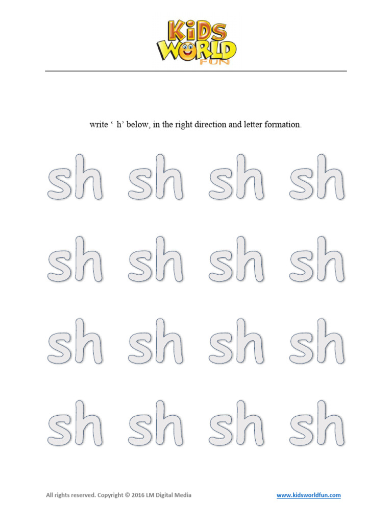 Kindergarten Spelling Practice Sheet | PDF