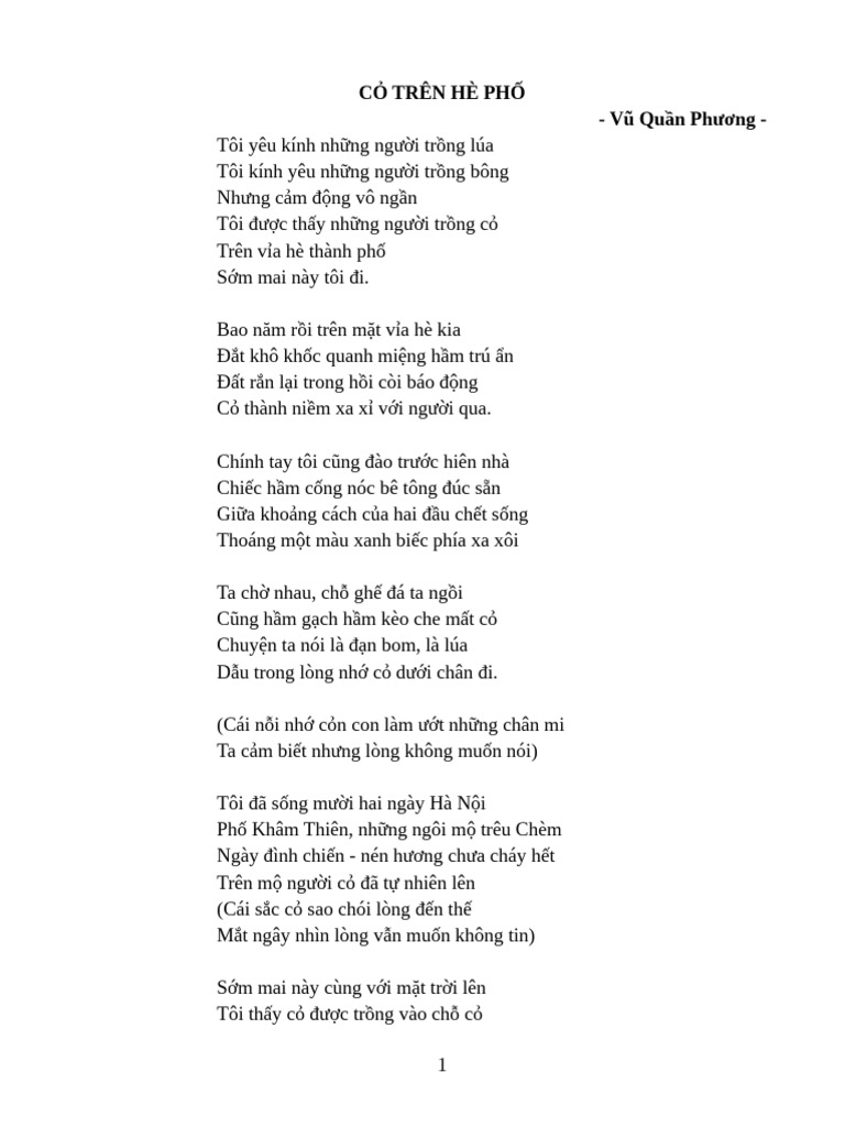 Đo N Văn NLVH Hay (Thơ) | PDF