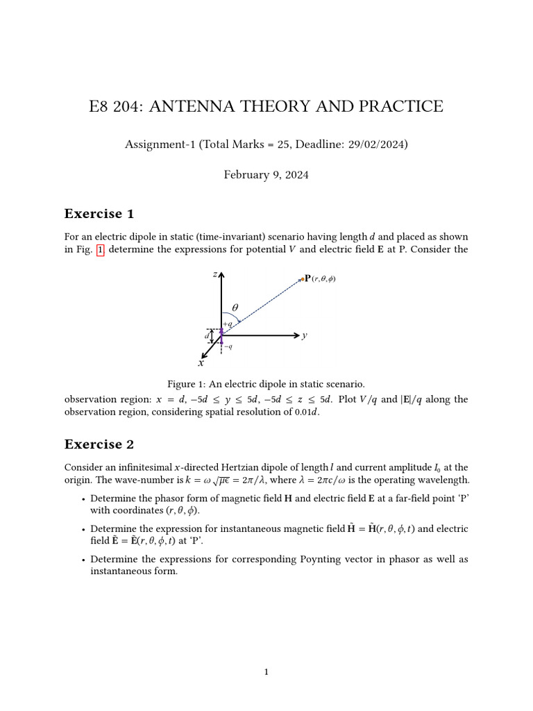 E8204 Jan2023 2024 Assignment 1 | PDF | Physical Phenomena ...