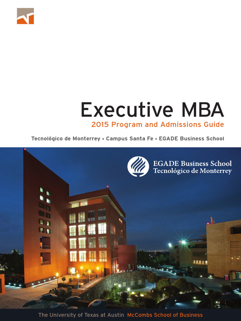 Executive MBA Program Guide 2015 | PDF | Master Of Business ...