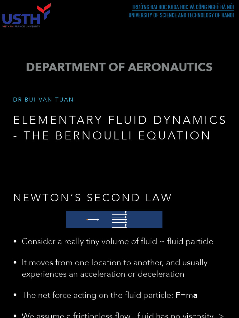 Fluid Mechanics_Lecture3_4_BVT | PDF | Acceleration | Fluid Dynamics
