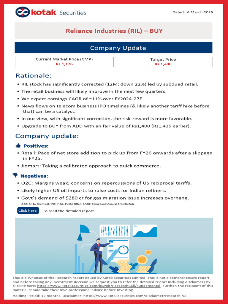 2 RIL One Pager Company Update | PDF