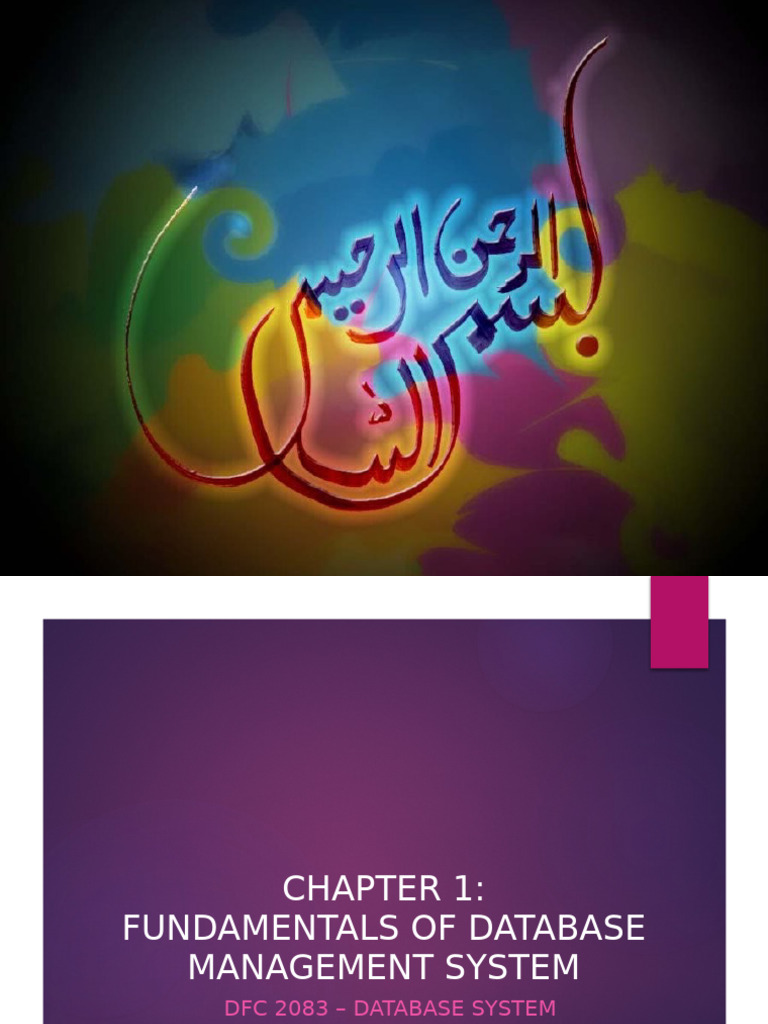 Chap 1 Fundamentals of Dbms | PDF | Databases | Relational Database