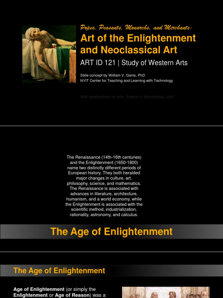 ARTID121 - Enlightenment and Neoclassicism | PDF | Age Of Enlightenment ...