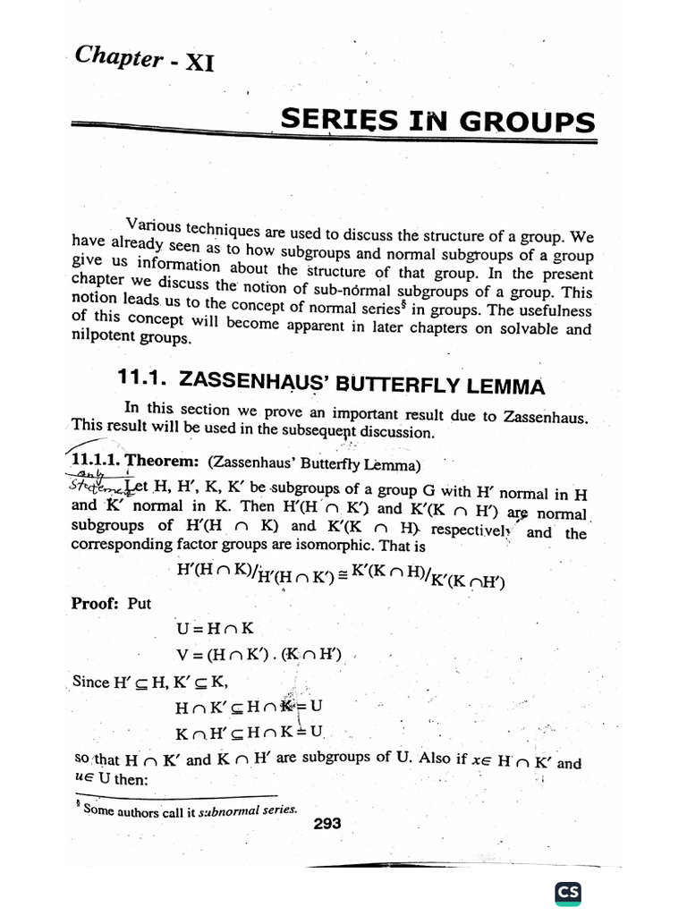 chp#11 Advanced Group Theory II | PDF