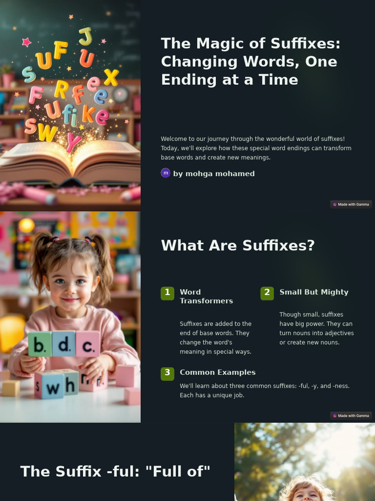 The-Magic-of-Suffixes-Changing-Words-One-Ending-at-a-Time | PDF | Word ...