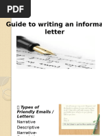 Informal Letters Igcse PDF | PDF