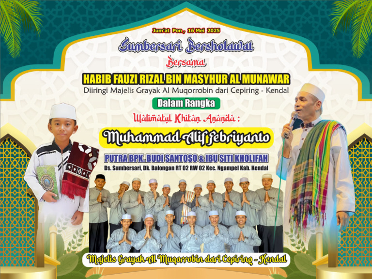 Contoh MMT Backdrop Walimatul Khitan | PDF