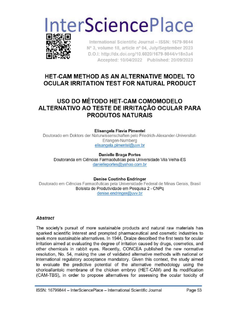 Het Cam Irritacion Ocular 2023 | PDF