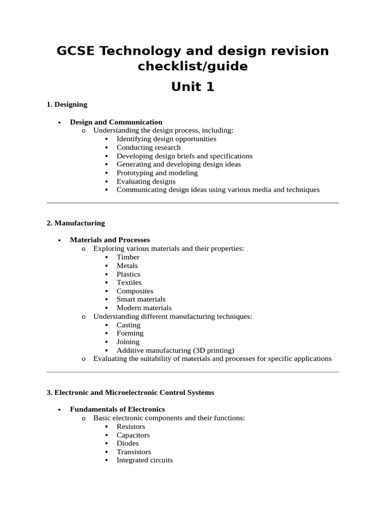 GCSE Electronics Revision Guide | PDF | Machines | Electronic Circuits