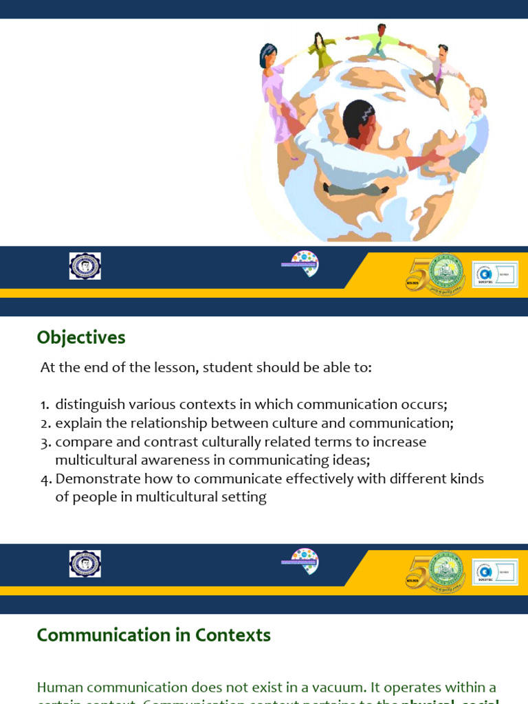 Lesson 2 Communication in Multicultural Settings | PDF | Communication ...