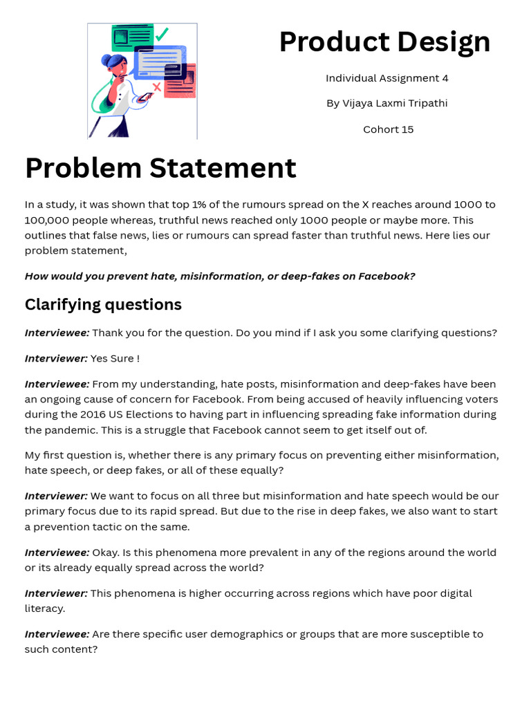 Product Design Assignment - Top Submission _ Product Space | PDF ...