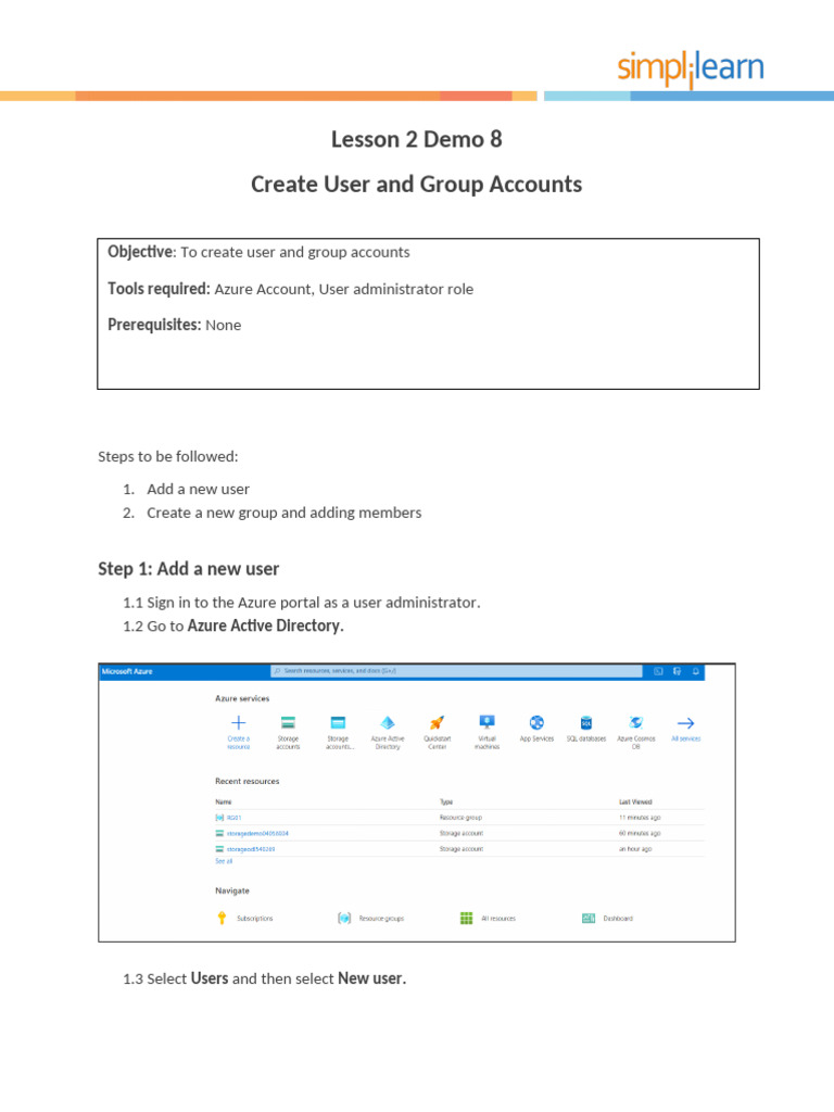 8 - Create Users and Group Account | PDF