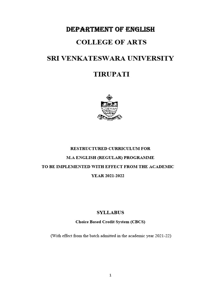 English Syllabus 2021 2022 Revised 2 | PDF | Linguistics | William ...