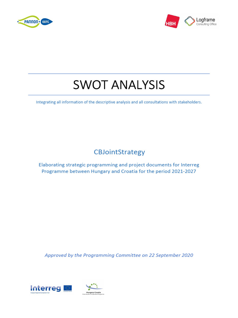 SWOT Analysis of the HU-HR Border Region 2020 | PDF | Energy ...