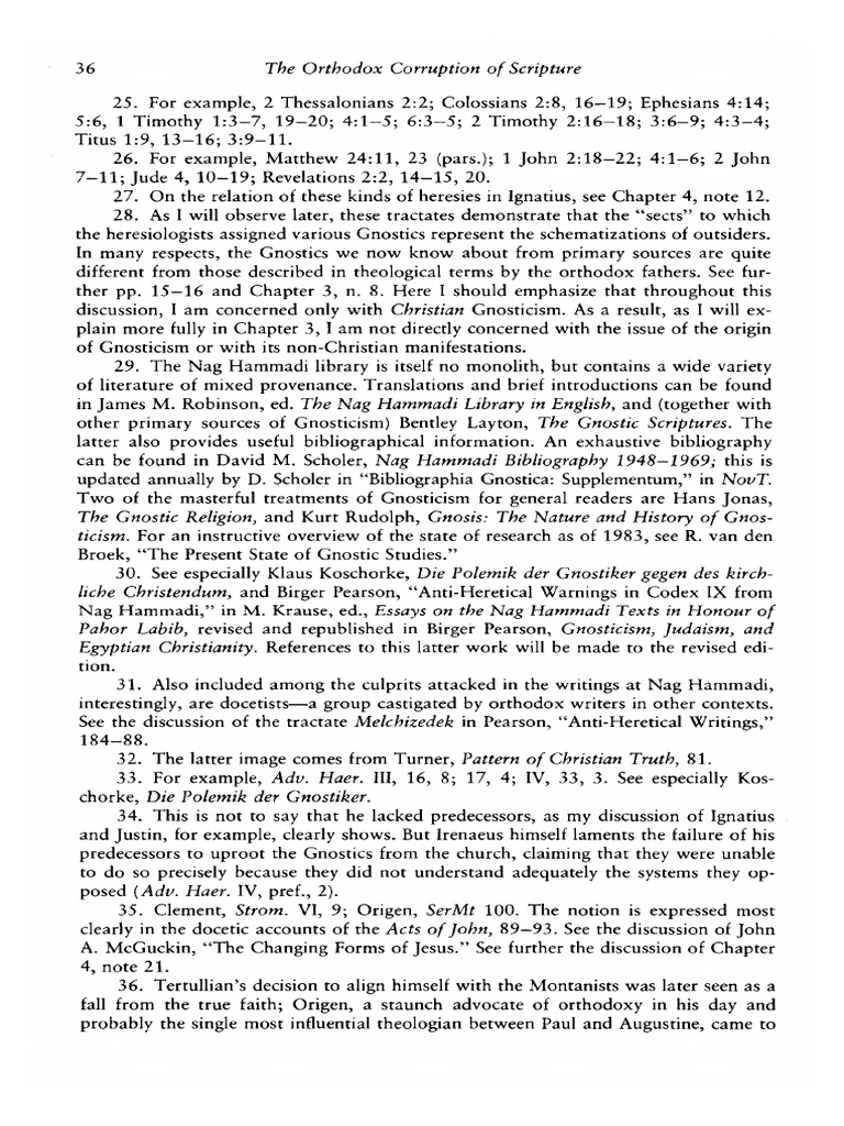The Orthodox Corruption of Scripture the Effect of Early Christological ...