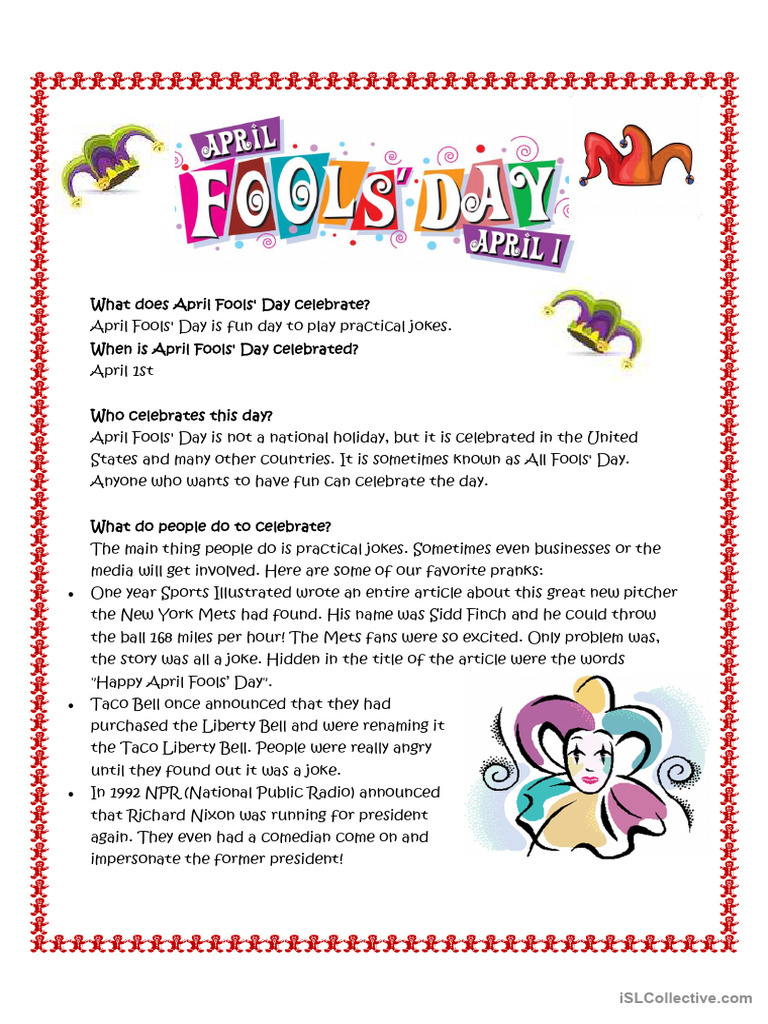 April Fools' Day | PDF