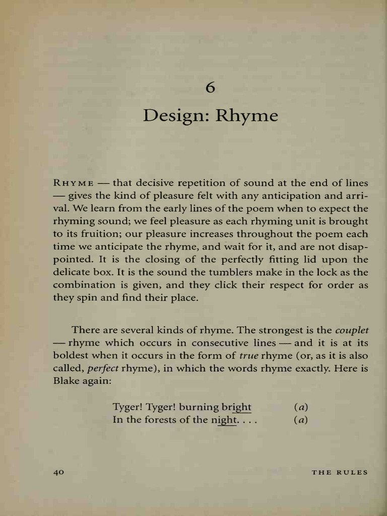 Rules For Dance - Mary Olvider | PDF | Poetry | Rhyme