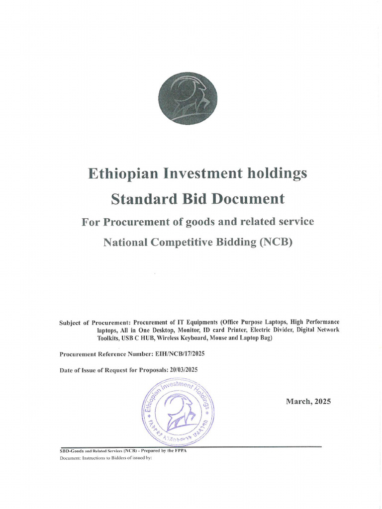 IT Scan Bid Document | PDF