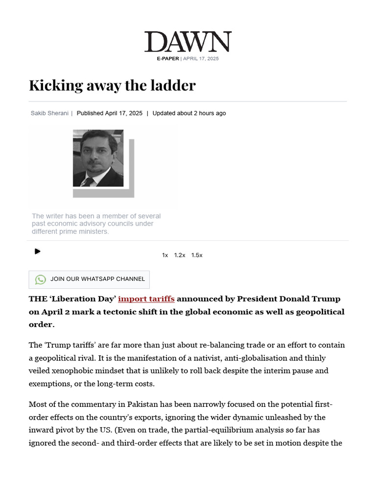 Kicking Away The Ladder - Newspaper | PDF | Empire Of Japan | Free Trade