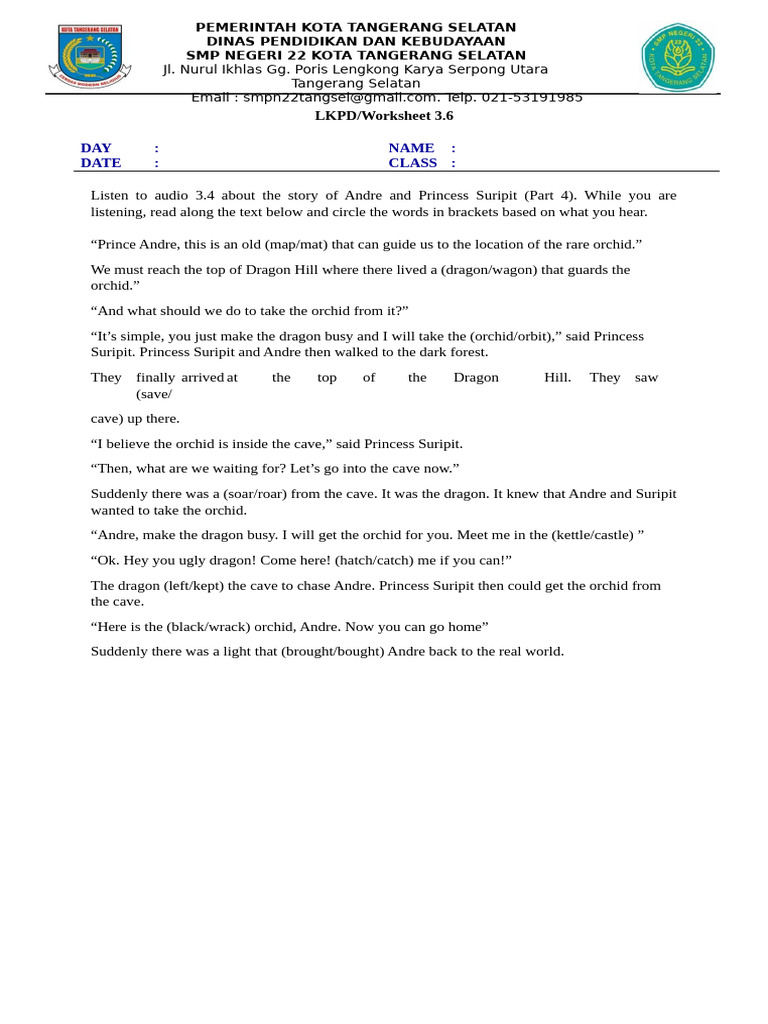 LKPD Worksheet 3.6 | PDF