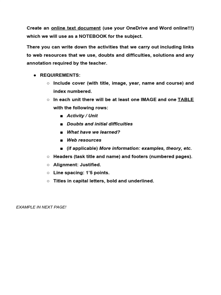 Notebook (Word Online) | PDF