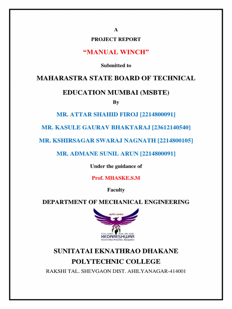 Final Year Project (Shahid) | PDF