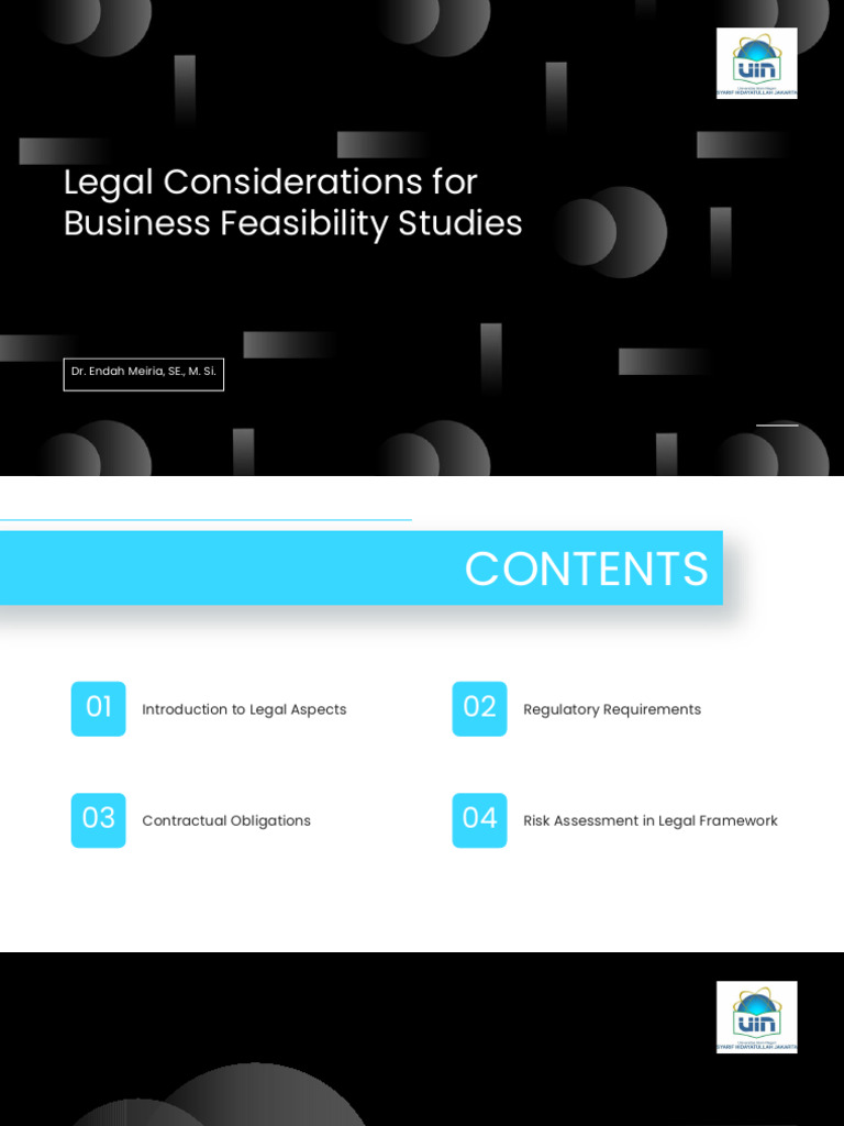 Legal Considerations For Business Feasibility Studies | PDF ...
