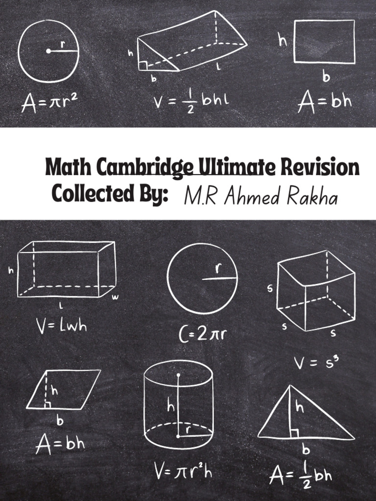 Math Cambridge Ultimate Revision | PDF | Mathematics | Discrete Mathematics