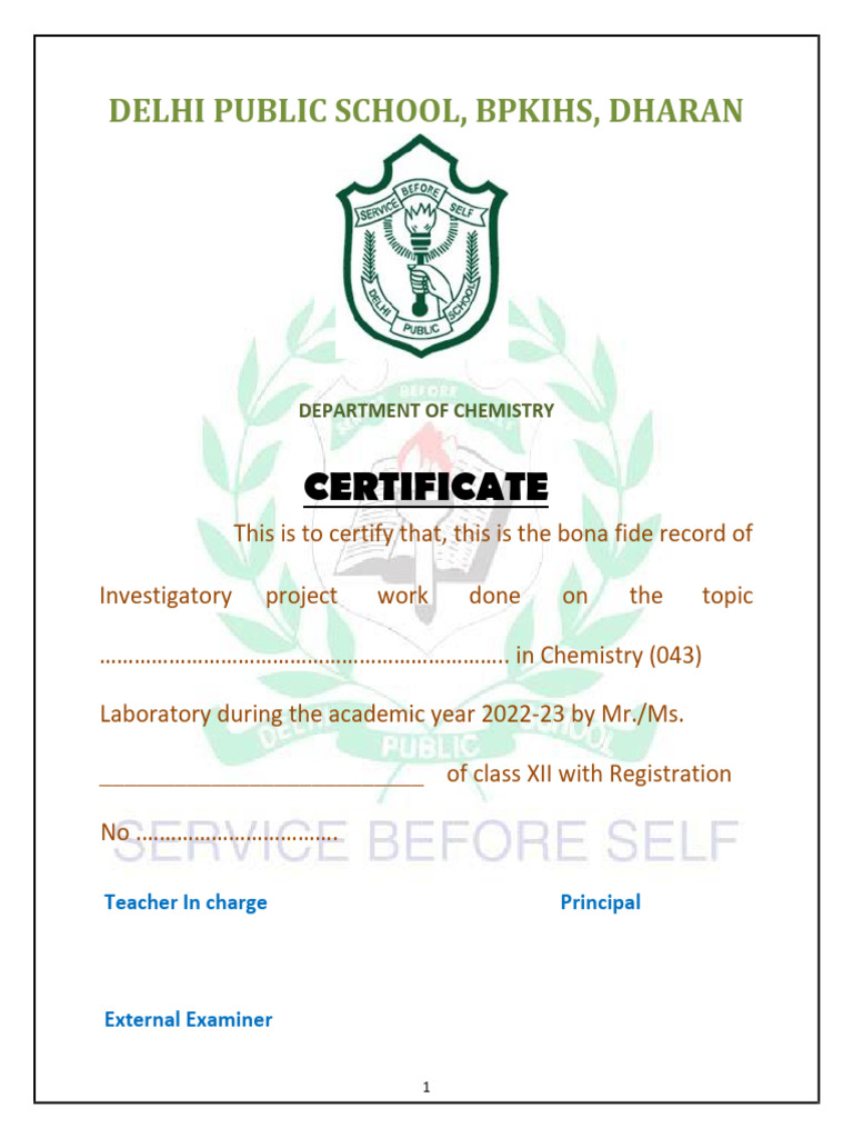 Certificate: Delhi Public School, Bpkihs, Dharan | PDF