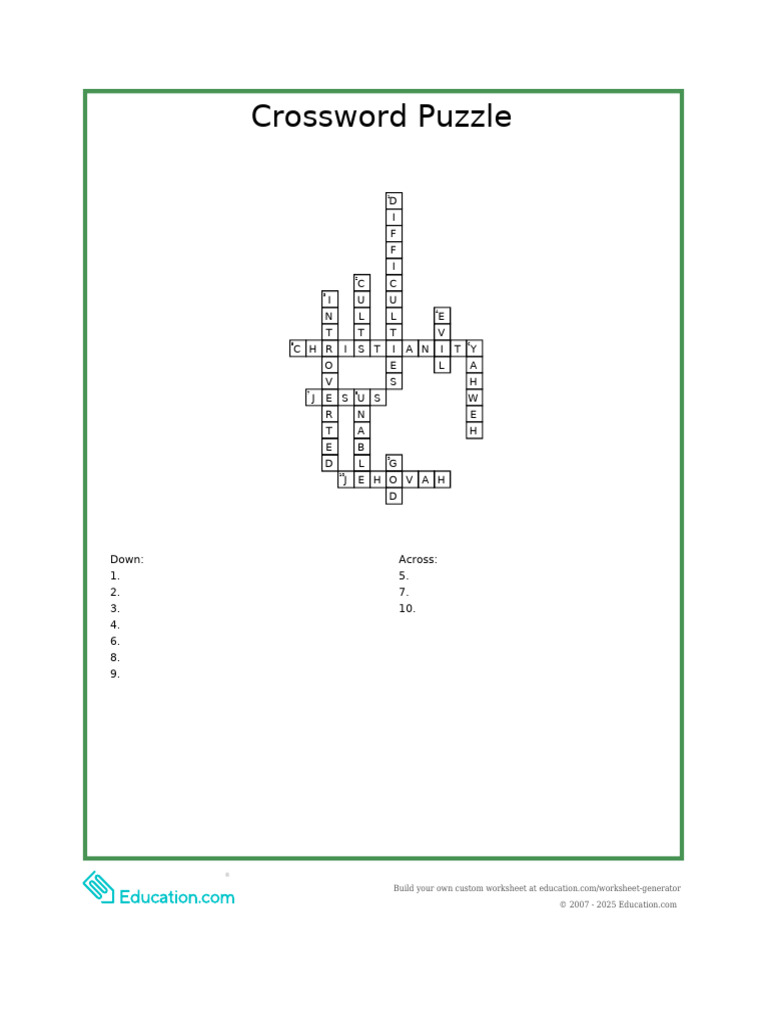 Worksheet Answerkey-1 | PDF