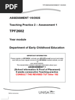 Unisa Teaching Practice Placement Guide | PDF