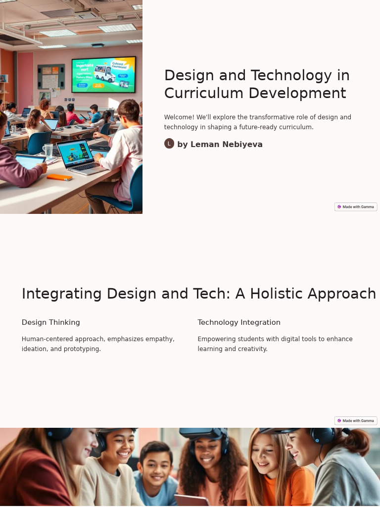 Design and Technology in Curriculum | PDF | Design Thinking | Learning