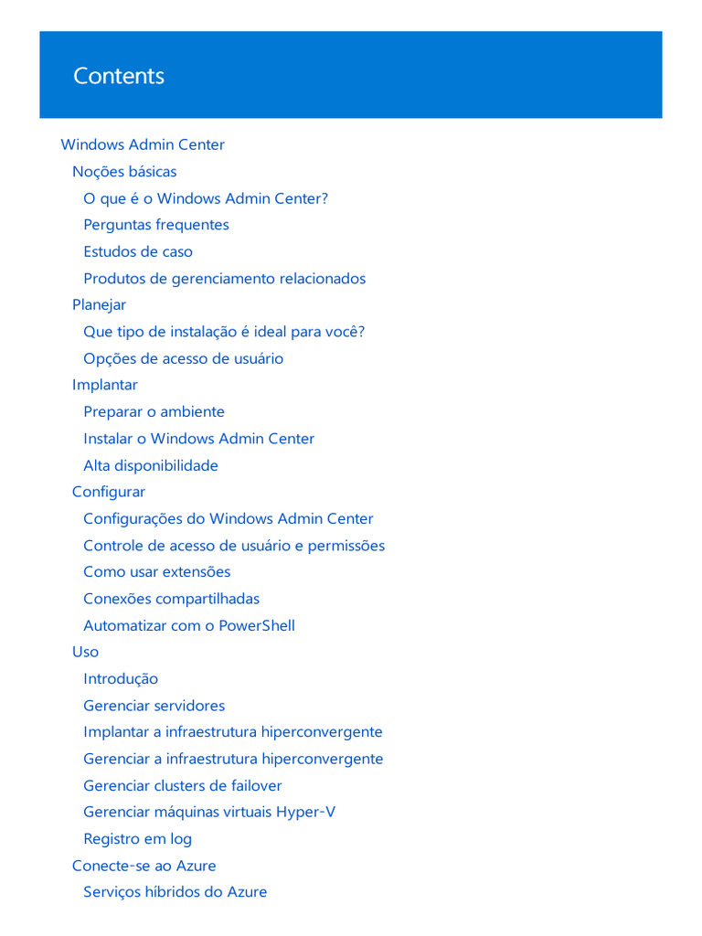 Introdução ao Windows Admin Center | PDF | Hyper V | Windows 10