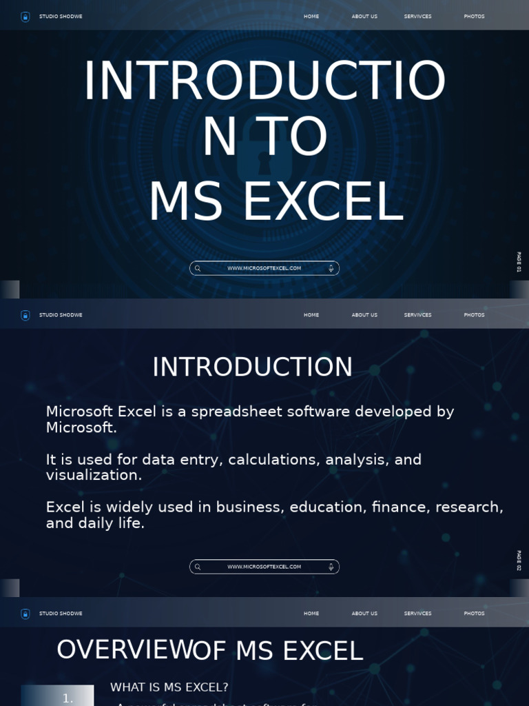 Introduction to Excel | PDF | Microsoft Excel | Spreadsheet
