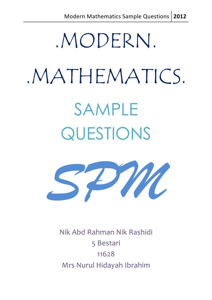 .Modern. .Mathematics.: Sample Questions | PDF | Logical Consequence ...