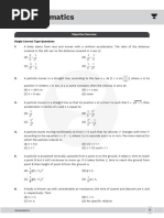JEE Kinematics PYQs | PDF