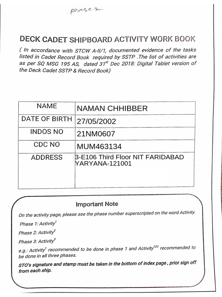 Phase 2 Activity | PDF