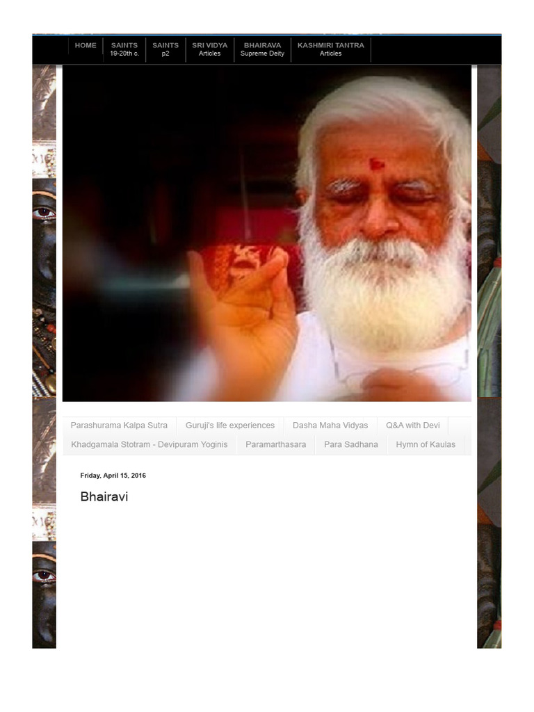 Amritananda Natha Saraswati- Bhairavi | PDF | Kama | Moksha