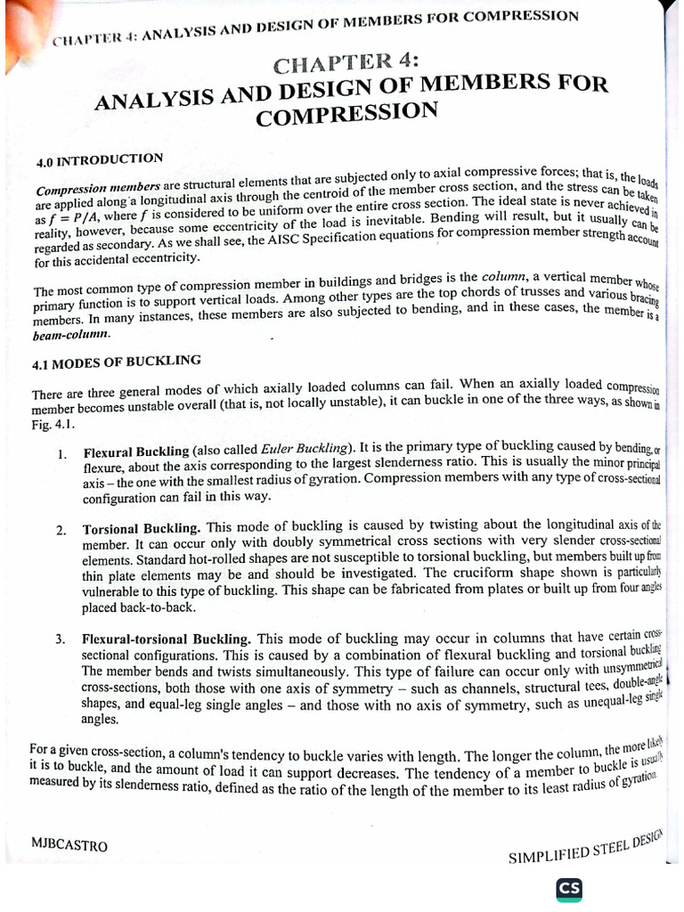 Compression Member Steel 2 | PDF