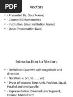 Class11 Vector Formulas | PDF