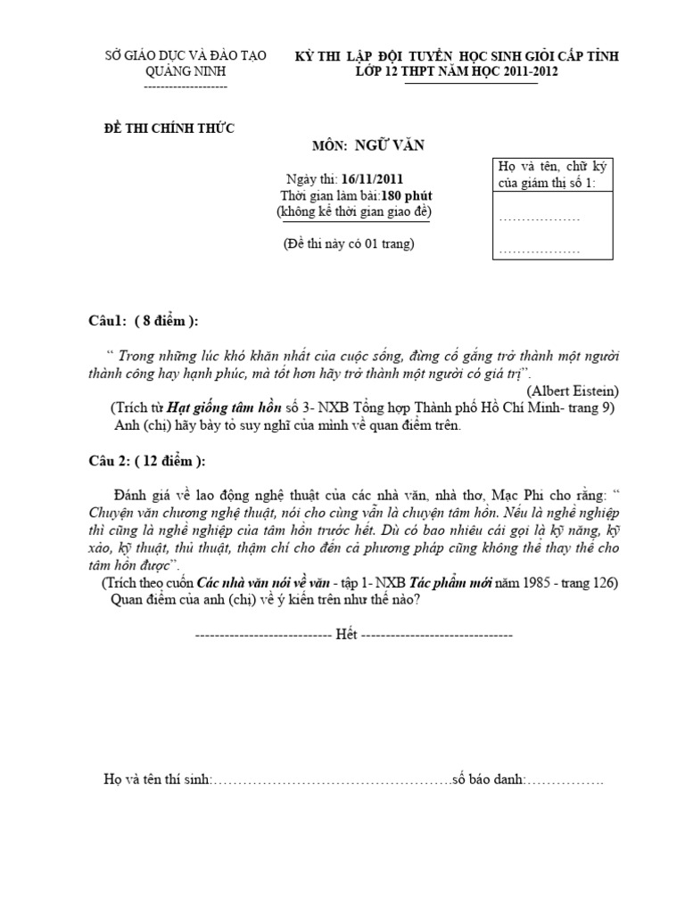 DeVan LapDoiTuyenHSGQG12 | PDF