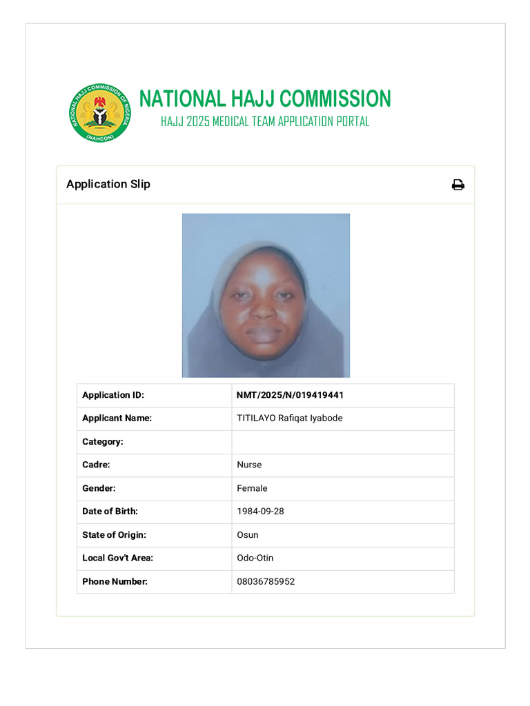 National Hajj Commission | PDF