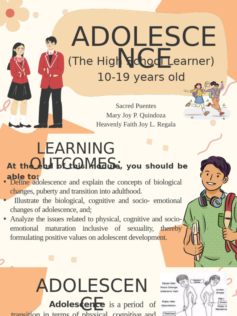 Adolescence 20250311 183940 0000 | PDF | Puberty | Adolescence