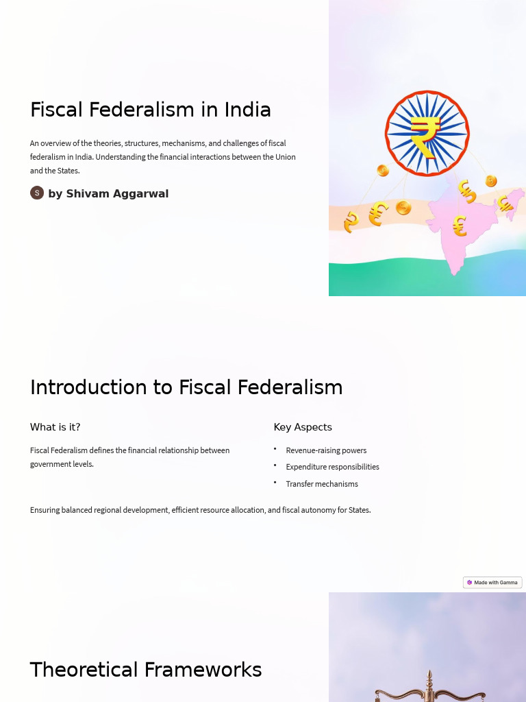 Fiscal Federalism in India Explained | PDF | Taxes | Governance