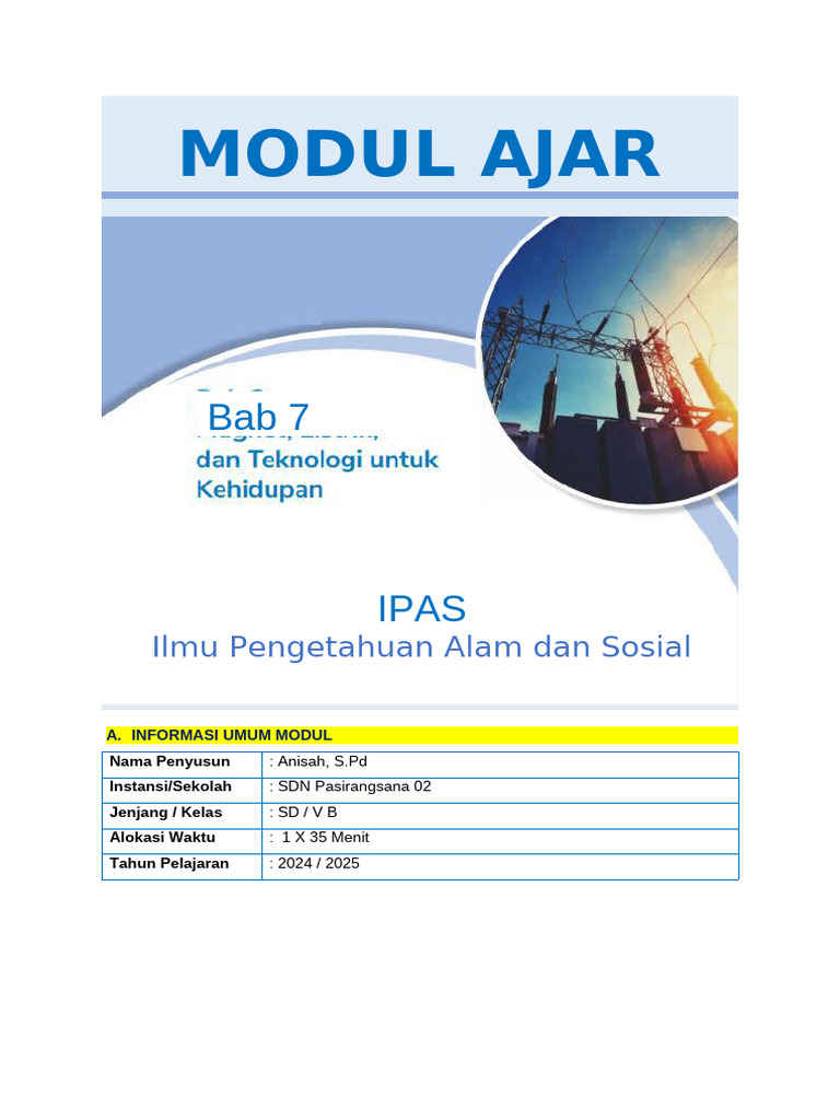 BAB 3 - MA IPAS Kls 5 (datadikdasmen.com) | PDF