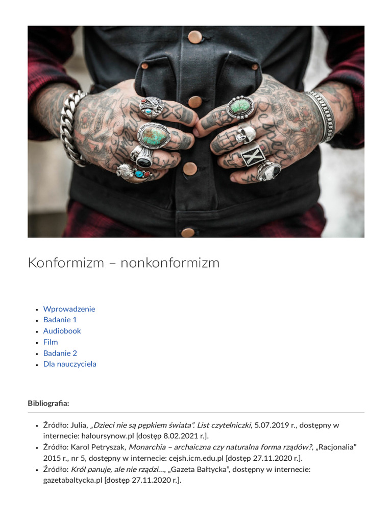 Konformizm Nonkonformizm. | PDF