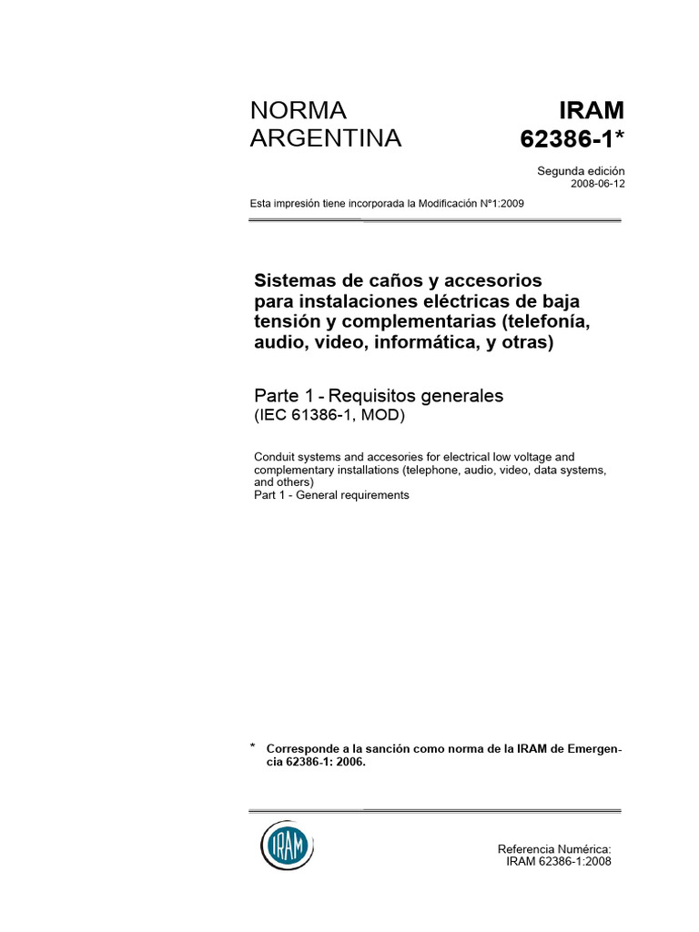 Iram 62386-1 Falta Anexo | PDF | Tornillo