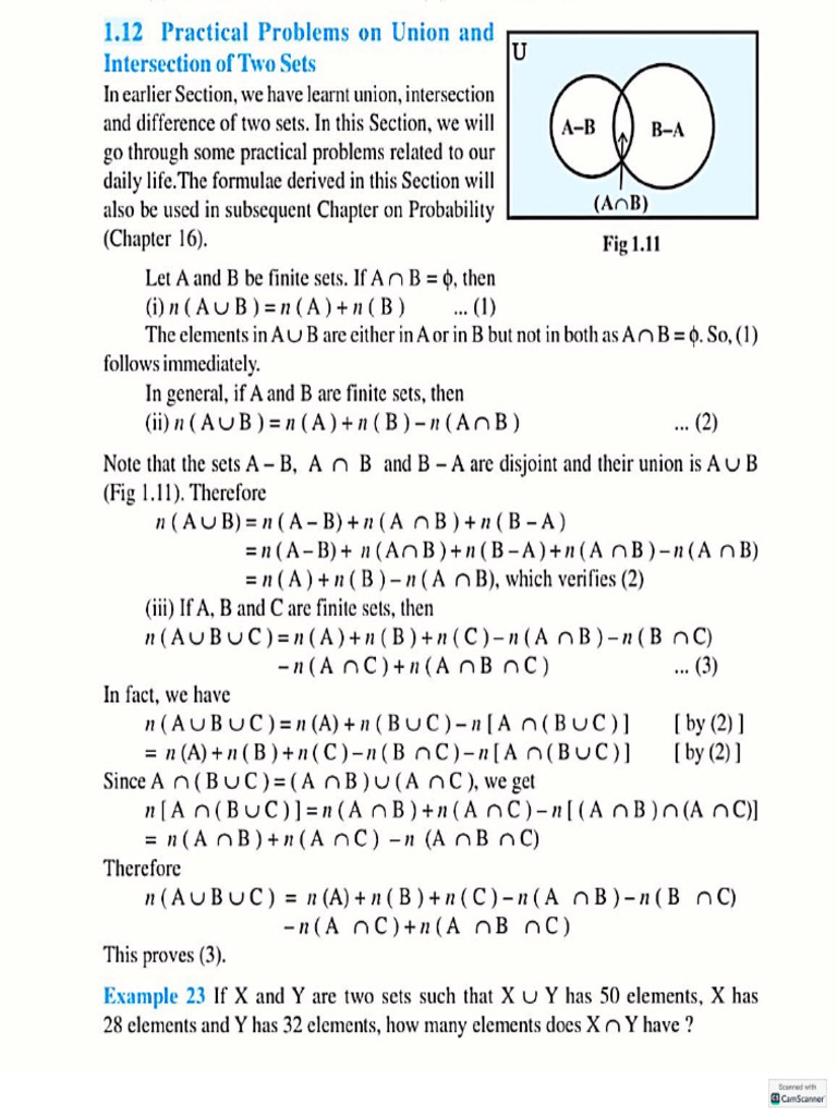 Sets - Word Problems | PDF