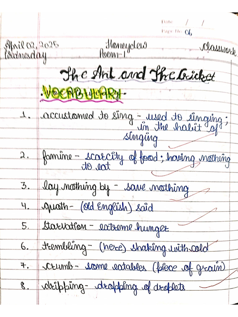 ENGLISH (Poem 1) | PDF